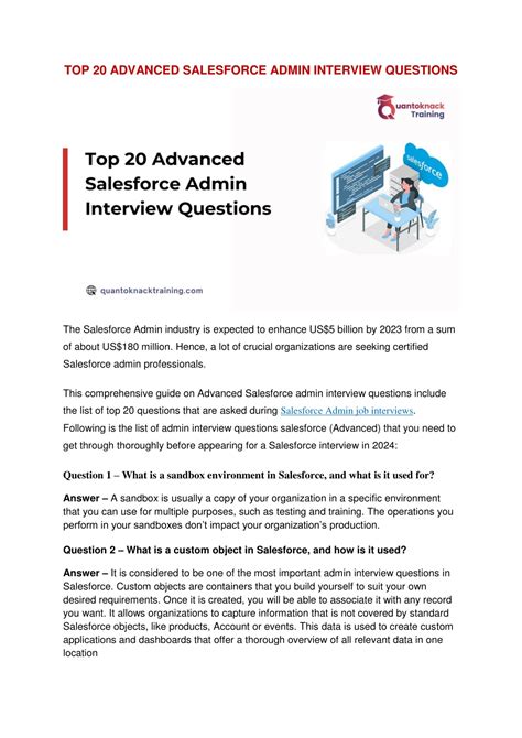 Ppt Top 20 Advanced Salesforce Admin Interview Questions Powerpoint Presentation Id13701842