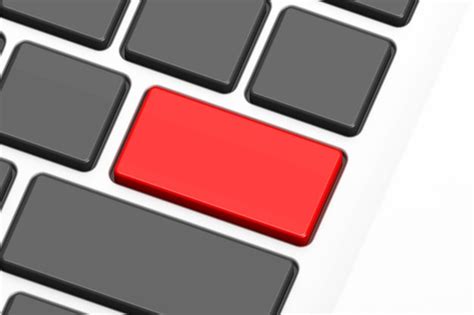 Premium Photo Blank Red Key On Laptop