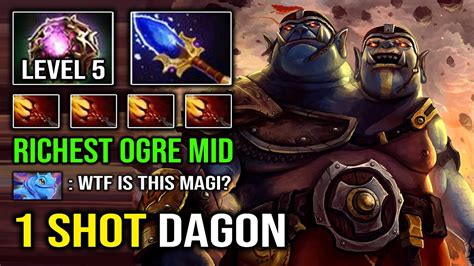 WTF 1 Shot Everyone Level 5 Dagon Ogre Magi Unlimited Skill Spam Insane