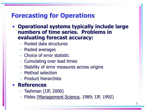Ppt Forecasting For Operations Powerpoint Presentation Free Download