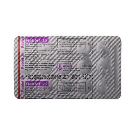 Rablet 20mg Rabeprazole Tablet At ₹ 400strip Rabeprazole Tablets In