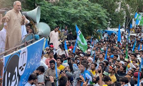 Pti Ji To Protest Lg Elections Postponement In Karachi