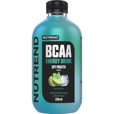 Nutrend Bcaa Energy Drink 330 Ml Icy Mojito Energetický Nápoj