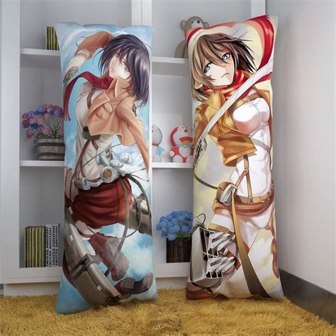 Amazon｜進撃の巨人 リヴァイ エレン ミカサ グッズ 両面プリント 等身大抱き枕 抱き枕 キャラクター抱き枕 ロングピロー 気持ちいい