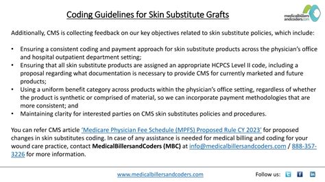 Ppt Coding Guidelines For Skin Substitute Grafts Powerpoint