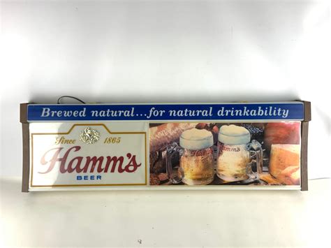 Sold Price Hamms Beer Light Up Advertising Large Beer Sign Invalid