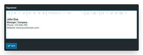 how to add a signature on webmail