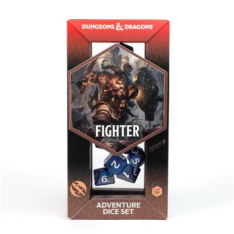 Dungeons And Dragons Adventure Dice Fighter Blue Brookhurst Hobbies