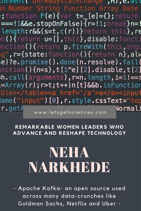 Neha Narkhede Women Leaders Leader Technology