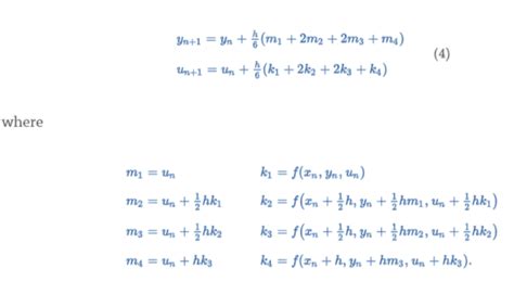Solved Use The Rk4 Method To Approximate Y12 Where Yx