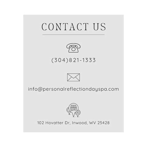 Personal Reflection Day Spa