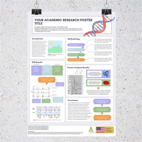 Editable A0 Scientific Research Poster Template Powerpoint Pptx Custom Sizes Available Etsy
