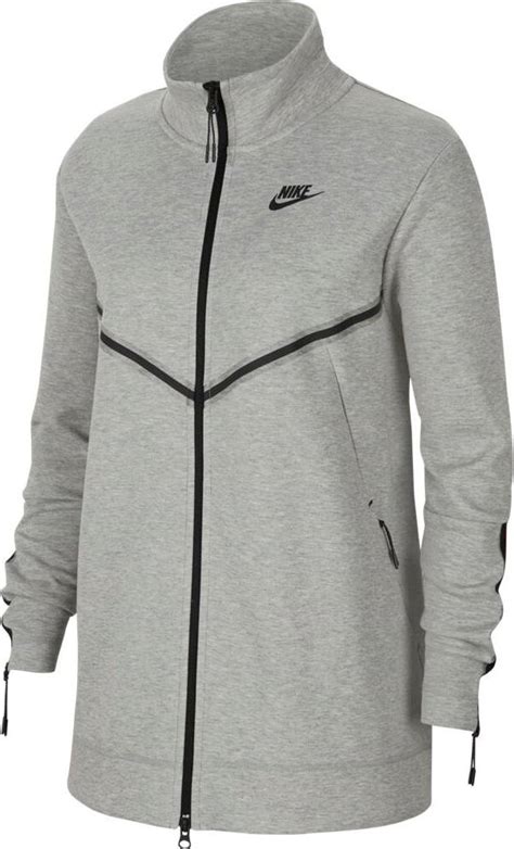 Nike Tech Fleece Jacket Women Dark Grey Heather Black • Pris
