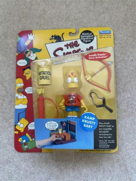 The Simpsons World Of Springfield Bart Simpson Kamp Krusty Playmates £14 00 Picclick Uk
