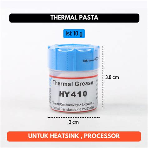 Thermal Paste Termal Pasta 10gr 10 Gram Heatsink Cpu Prosesor Ic