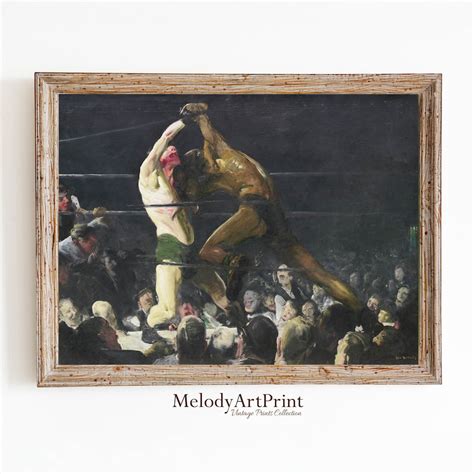 Vintage Boxing Match Art Print Sports Wall Decor Digital Download Etsy