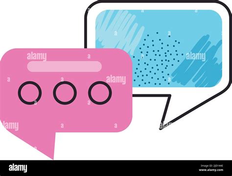 Speech Bubble Messages Isolated Icon Stock Vector Image And Art Alamy
