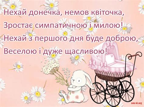 Привітання з народженням доньки Листівка З народженням дитини Завантажити на телефон