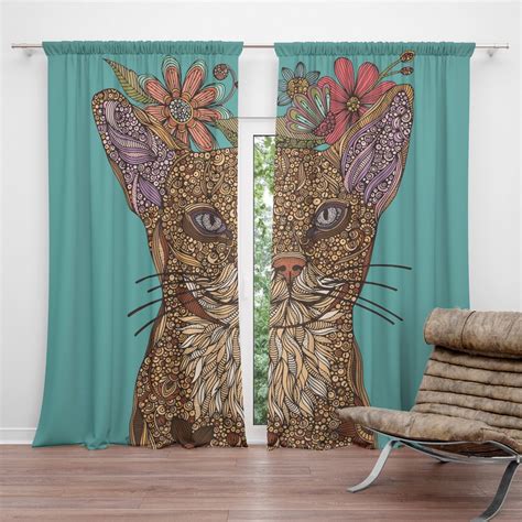Sammy The Cat Blackout Curtains For Bedroom 2 Panels Crush Curtain