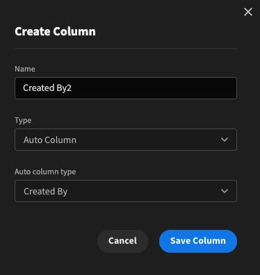 Create Column Internal DB Issues Issue Budibase Budibase GitHub