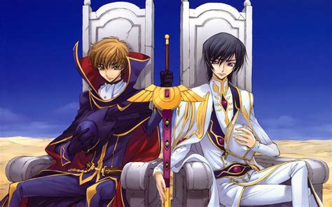 Download Lelouch Lamperouge And Kururugi Suzaku In Full Action
