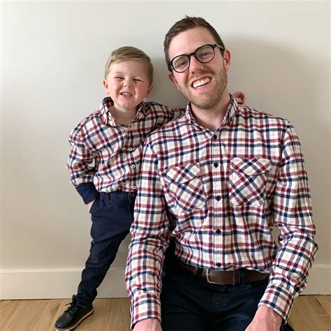 Father Son Matching Plaid Flannel Shirts The Liesl Co All Day Shirt
