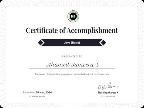 Hackerrank Java Ahamed Sameera