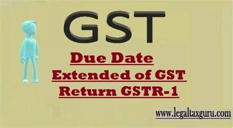 Due Date Extended Of GST Return GSTR Notification No Central Tax Latest Law