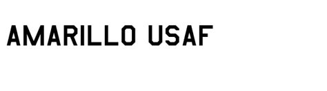 Amarillo Usaf Font