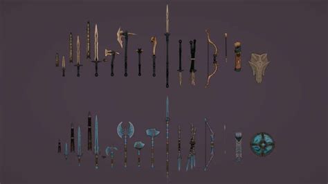Kk Skyrim Weapons Dragonbone And Stalhrim By Creamstar From Patreon