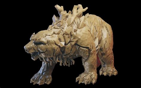 Huge Elemental Bear Ilhadiel Gigantic Spawn Of Chaos Etsy