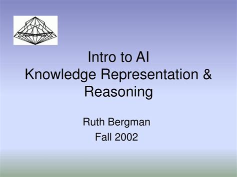 Ppt Intro To Ai Knowledge Representation And Reasoning Powerpoint