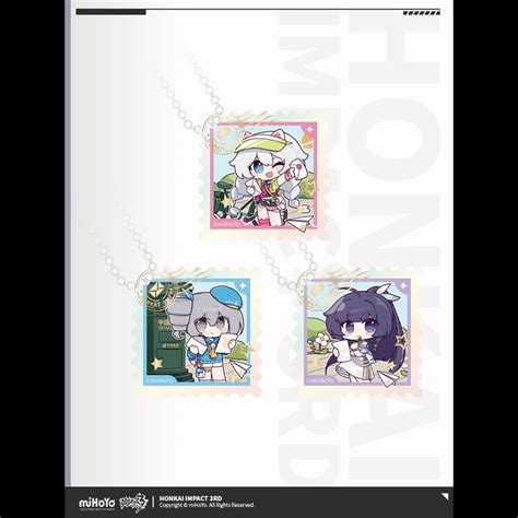 Raiden Mei Acrylic Keychain 4cm Honkai Impact 3rd X China Post