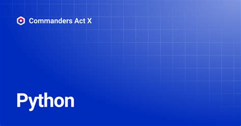 Python Commanders Act X