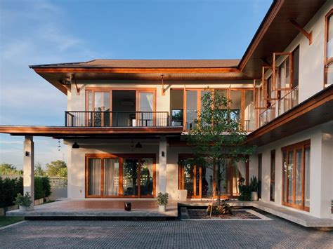 บ้านโมเดิร์นไทยร่วมสมัยทรงตัว L Ove โอบล้อมความอบอุ่นของครอบครัว