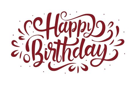 Premium Vector Happy Birthday Lettering Typography