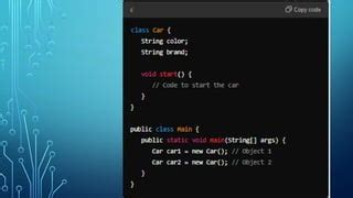 Object Oriented Programming Computer Subject Pptx