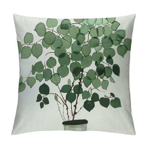 Nawypu Green Plants Throw Pillow Cover Decorative Square Pillow Cover