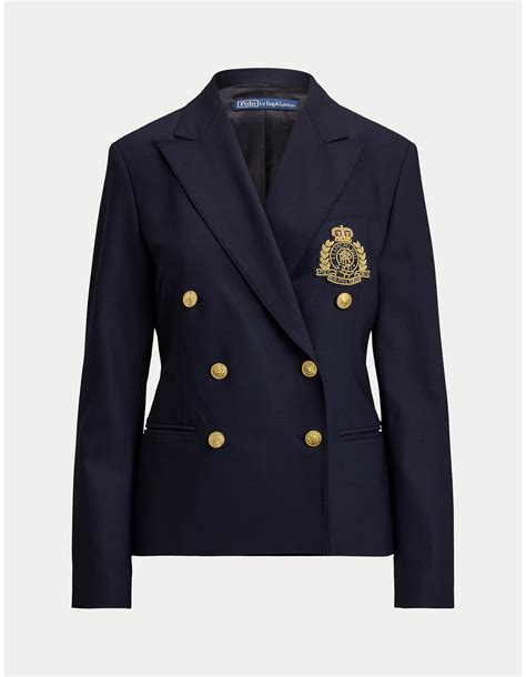 Polo Ralph Lauren Double Breasted Crest Blazer David Jones