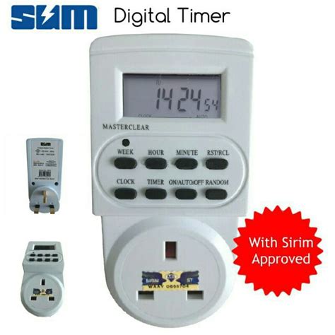 ORIGINAL SIRIM CERTIFIED SUM Hours Digital Timer UK PLUG Fertigasi Hydroponics