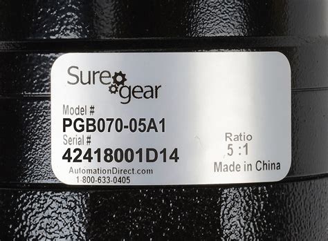 Planetary Gearbox: high-precision, 5:1 ratio (PN# PGB070-05A1 ...