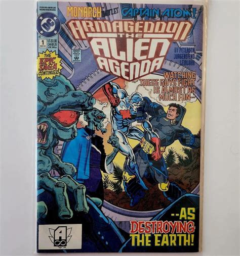 1991 DC Comics Armageddon The Alien Agenda 1 Comic Book Vintage Capt