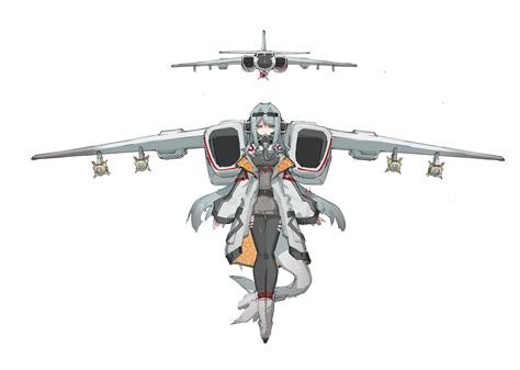 Frider War Thunder Absurdres Highres Girl Aircraft Airplane Anti Ship Missile Black