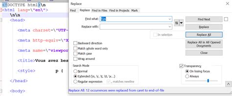 Regex Clean The Html From Api Response Which Includes N And Characters In Notepad Super
