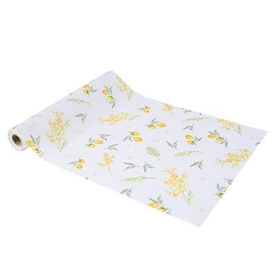 CHEMIN DE TABLE TISSU DOLCE VITA CMX M BLANC