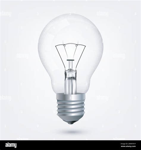 Incandescent Energy Saving Light Bulb Vector Illustration Stock Vector