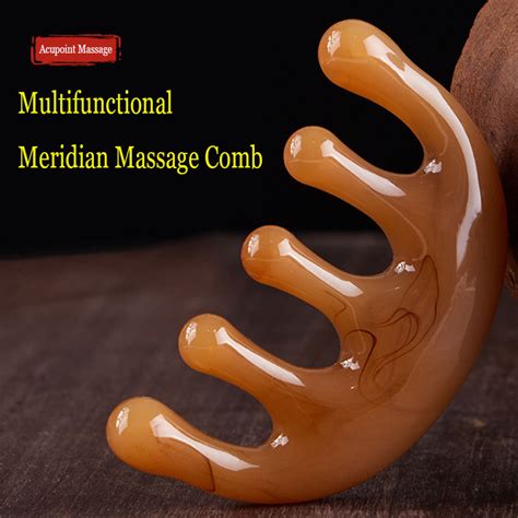 Multifunctional Meridian Massage Comb Wide Tooth Head Meridian Massager