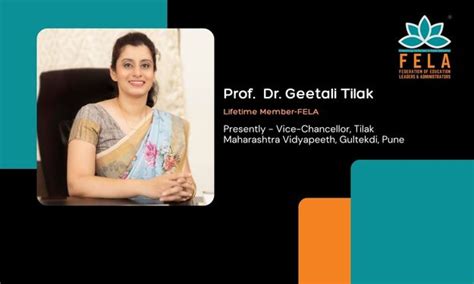 Prof Dr Geetali Tilak