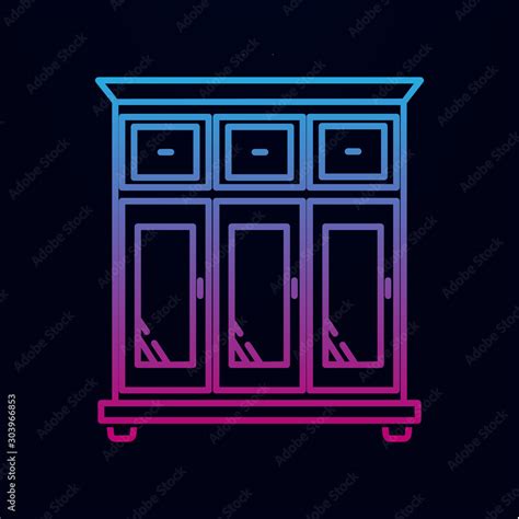 Wardrobe Nolan Icon Simple Thin Line Outline Vector Of Household Icons For Ui And Ux Website