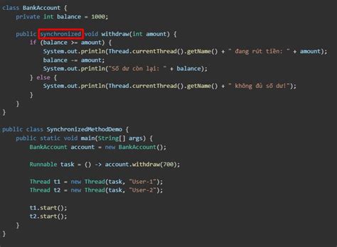 Java Mỗi Ngày 📌 Ví Dụ Đồng Bộ Hóa Phương Thức Trên Object Instance 📌